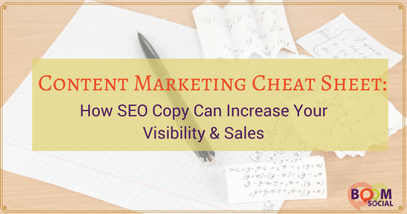 Content Marketing Cheat Sheet: How SEO Copy Can Increase Your ...