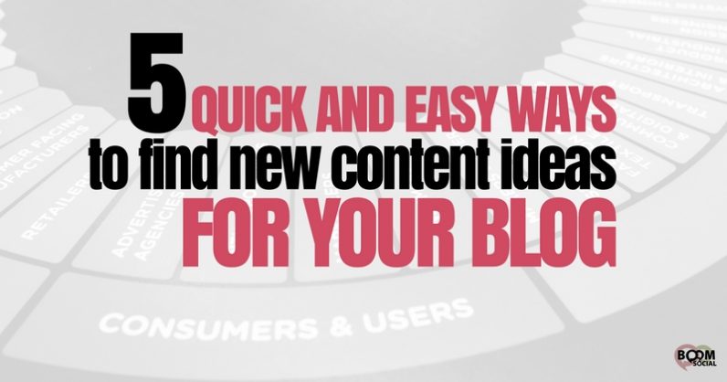 5 Quick and Easy Ways to Find New Content Ideas For Your Blog – Kim ...