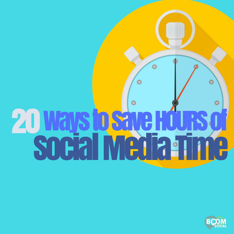 20 Ways to Save HOURS of Social Media Time
