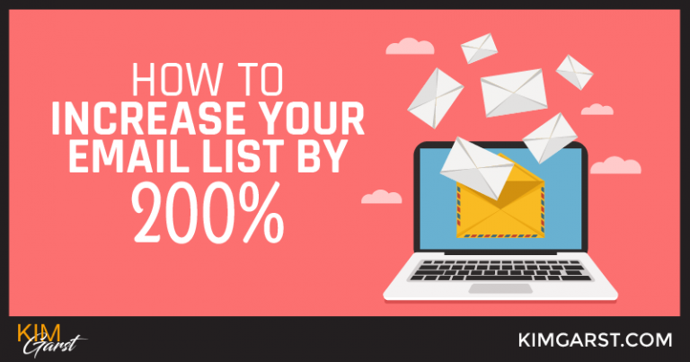 How To Increase Your Email List By 200% – Kim Garst | AI Marketing That ...