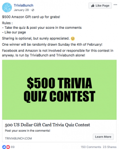 17 Facebook Contest Ideas You Can Run on Your Fan Page TODAY – Kim ...