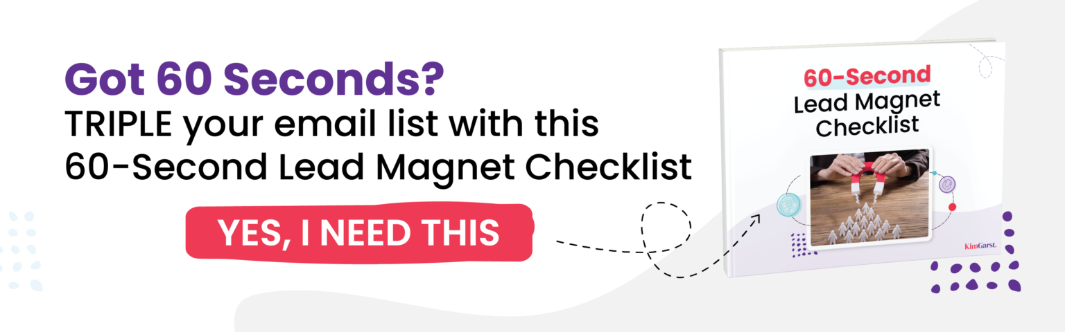 Lead Magnet Checklist - Kim Garst | AI Marketing That Works